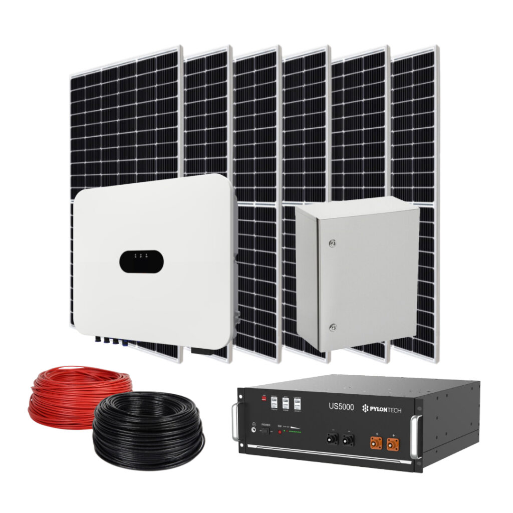 Kit Hibrido 220V_48V_3,3kWp_5kWh_3kW – Feedsolar